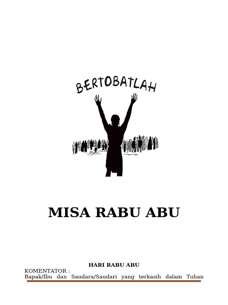 Buku Misa Rabu Abu 2024 | PDF