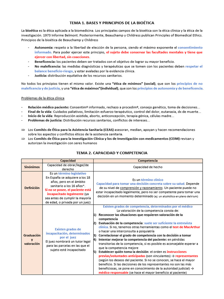 BIOÃ TICA - Resumen | PDF
