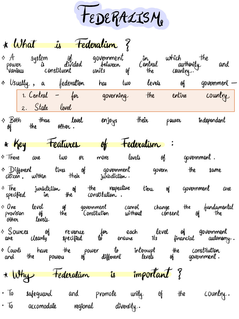 Federalism | PDF