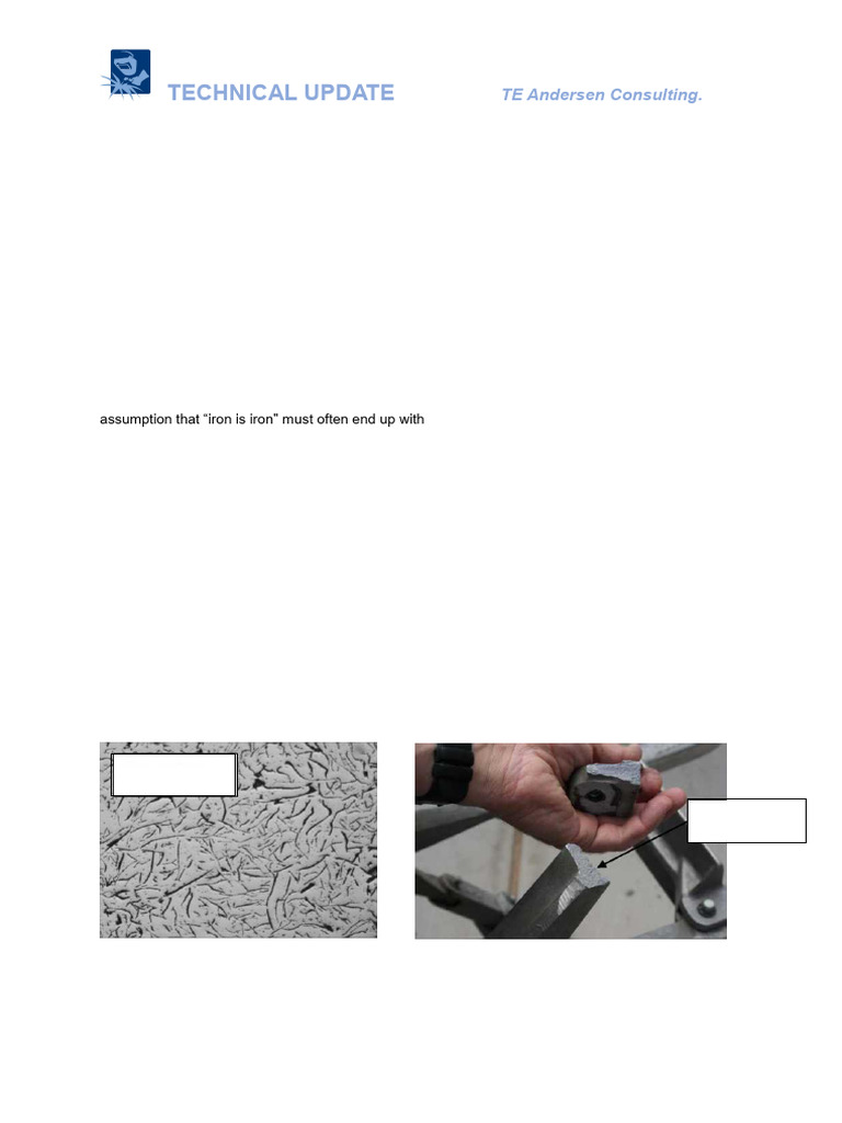 Technical Update Welding of Cast Iron | PDF