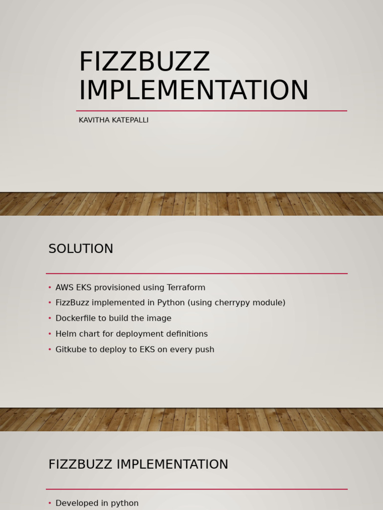 Fizzbuzz Presentation | PDF
