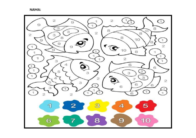 Mewarna Ikut Nombor | PDF