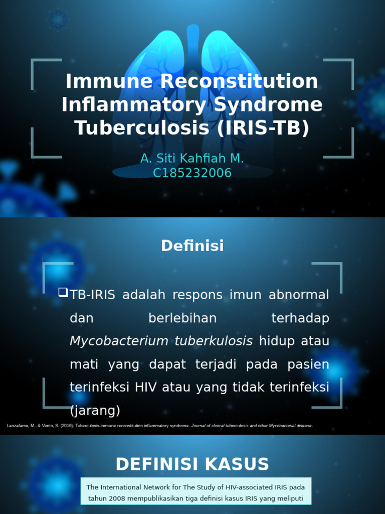 Diskusi Residen - TB IRIS+case | PDF