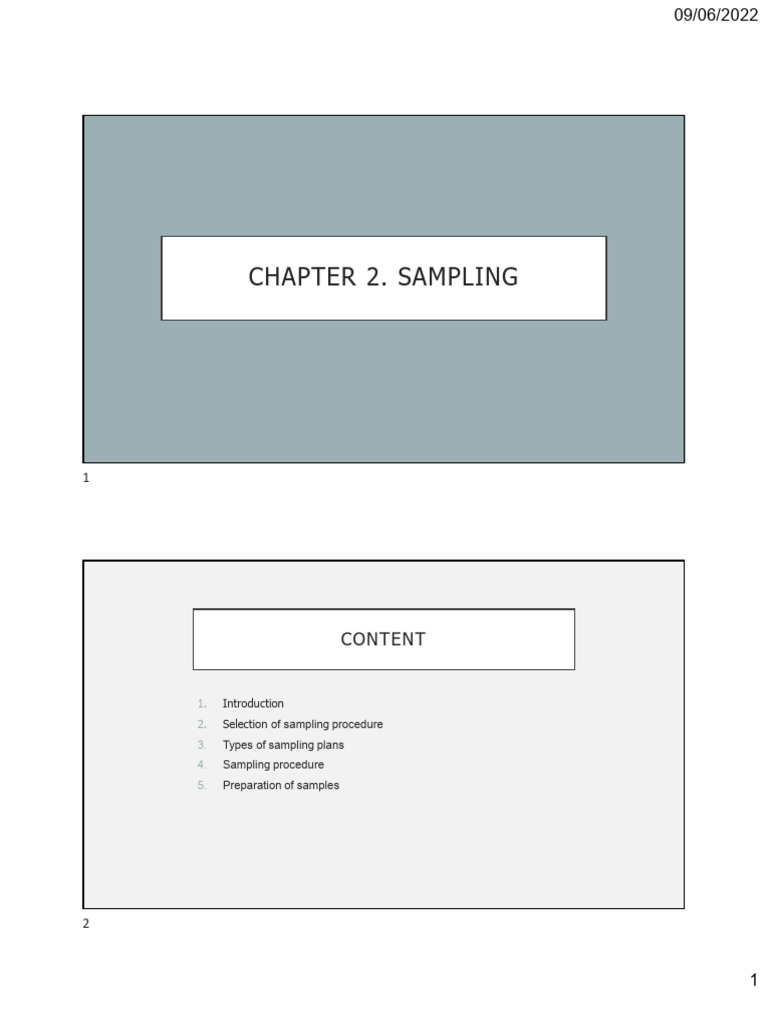 BF3524E Ch2 Sampling | PDF | Sampling (Statistics) | Probability