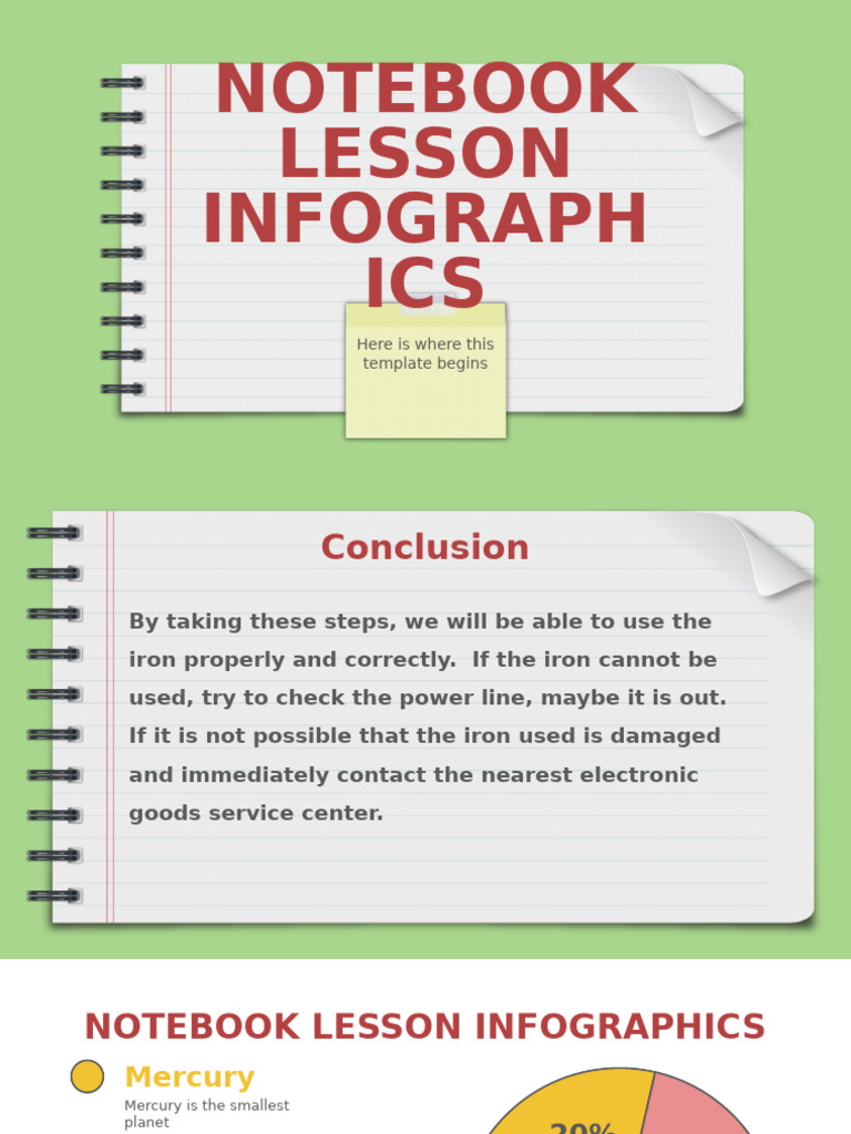 Notebook Lesson Infographics | PDF