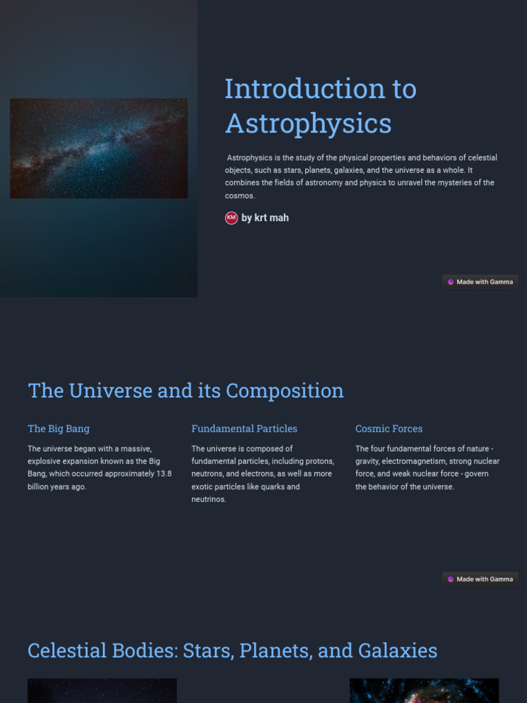 Introduction To Astro Physics | PDF