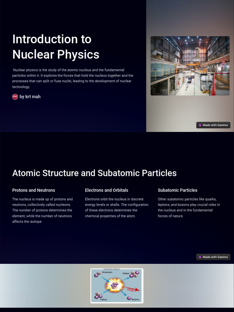 Introduction To Nuclear Physics | PDF