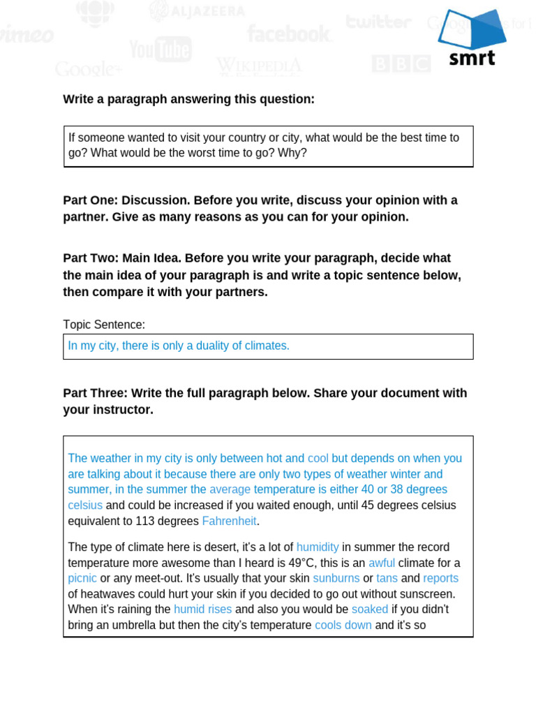 ENGL120 Writing 9-3 - Paragraph | PDF