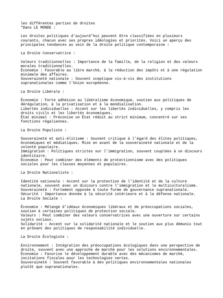 Les Différentes Parties de Droites | PDF