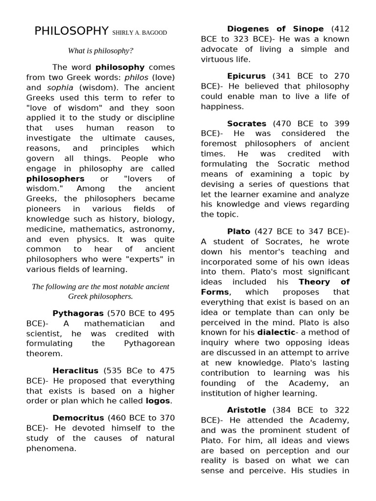 PHILOSOPHY | PDF