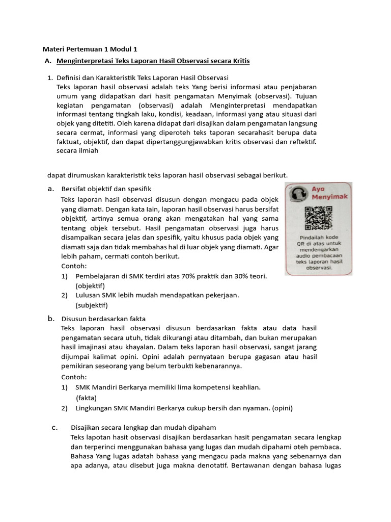 Materi Pertemuan 1 Modul 1 Fix | PDF