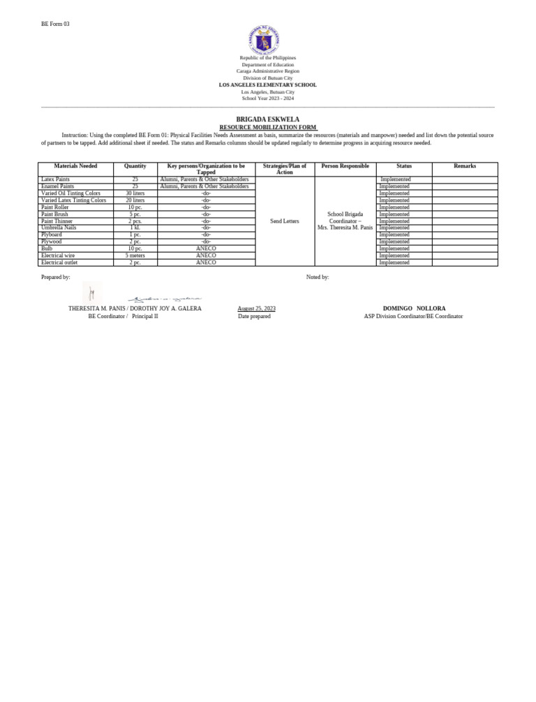 Be Form 3 2023 Los Angeles Es | PDF