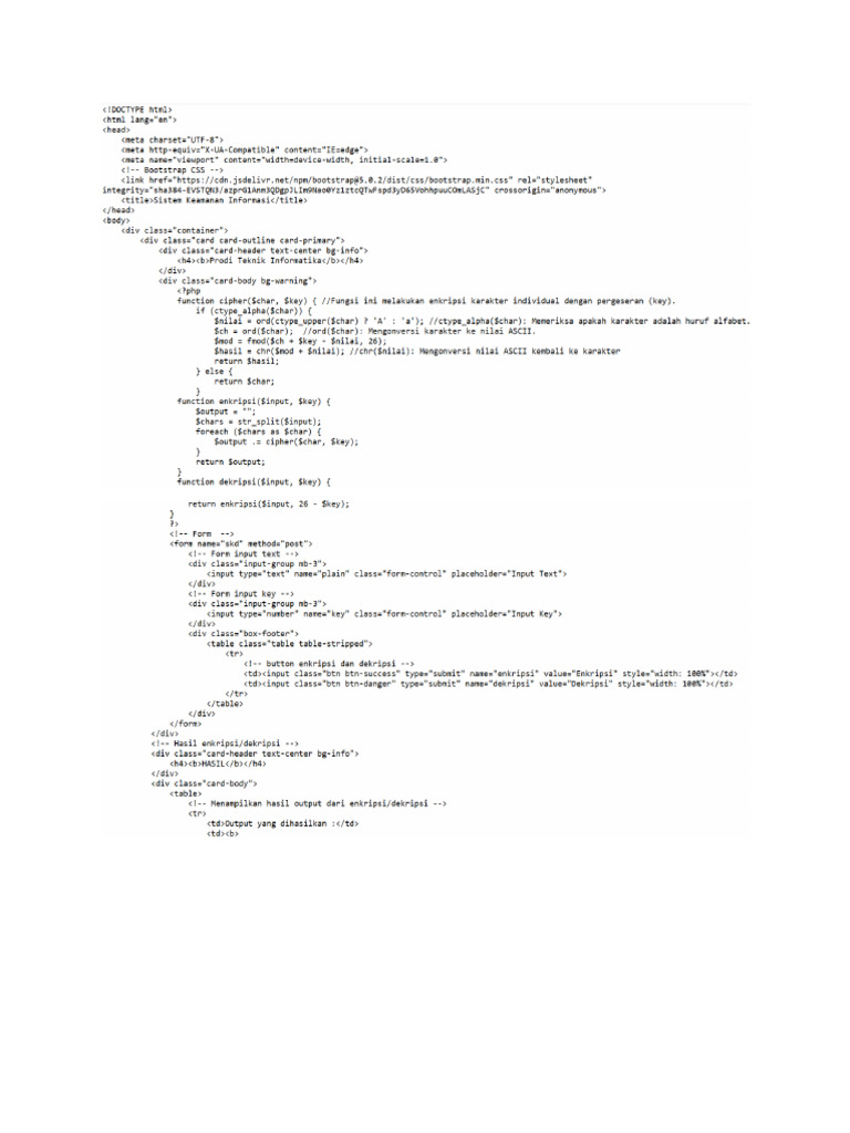 Modul Caesar Chiper | PDF
