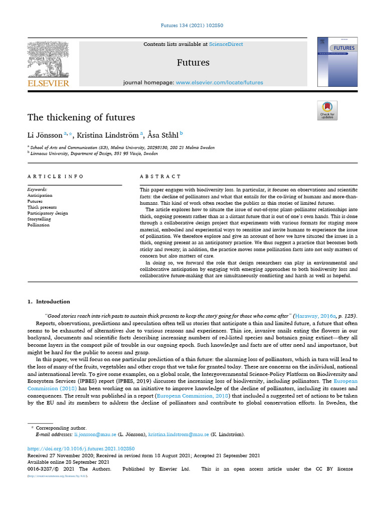 The Thickening of Futures | PDF
