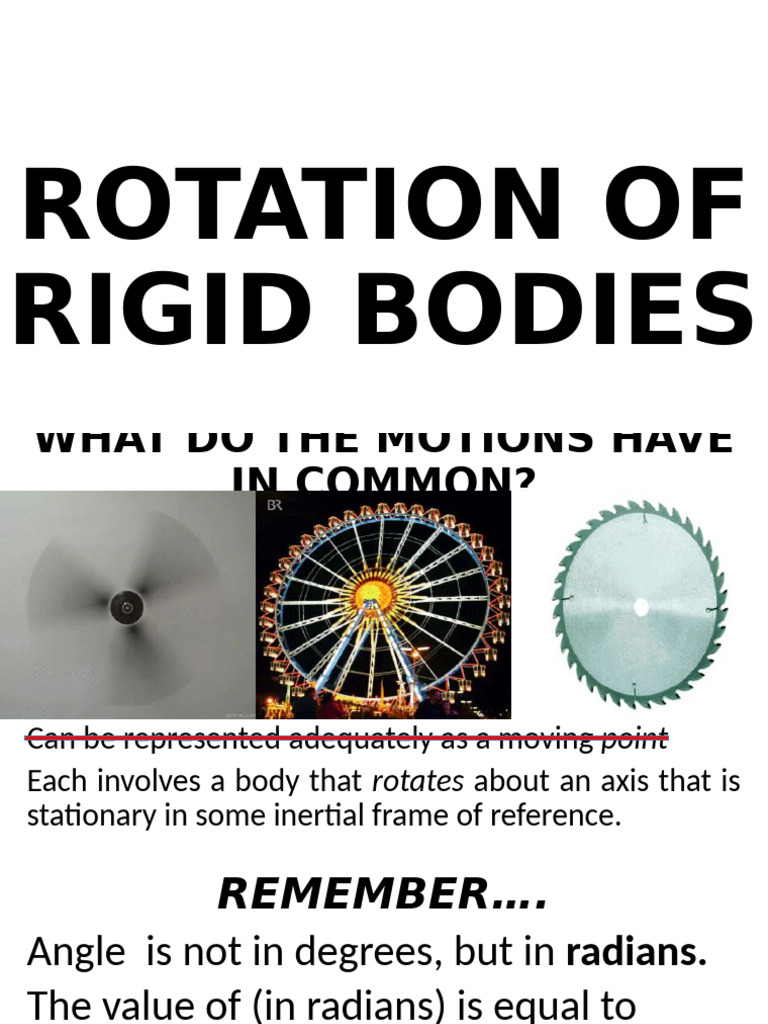 1 2 Rotation of Rigid Bodies | PDF
