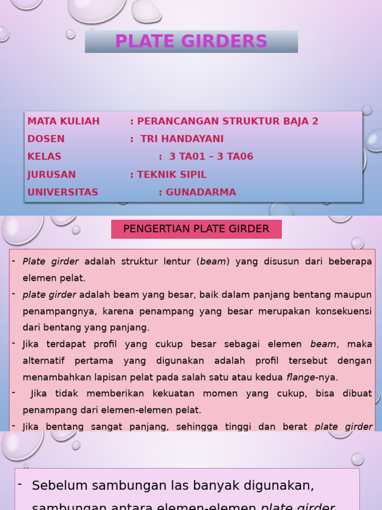 Plate Girder_ Flexural strength _M10 (14 -19 juni 2021) | PDF