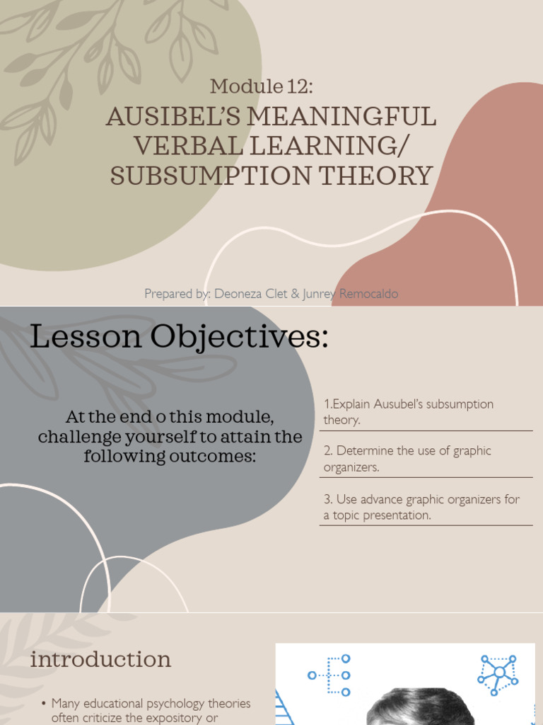 Ausibels-Meaningful-Verbal-Learning | PDF
