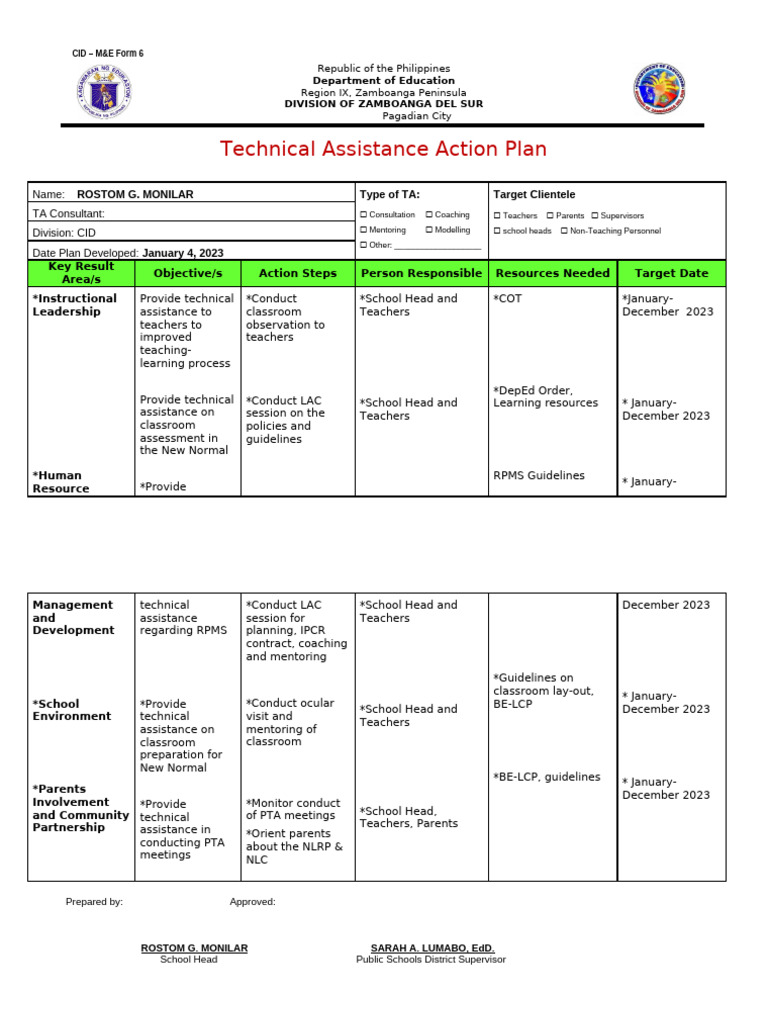 Cid Me Forms 6 | PDF
