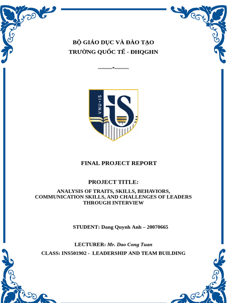 Leadership Final | PDF