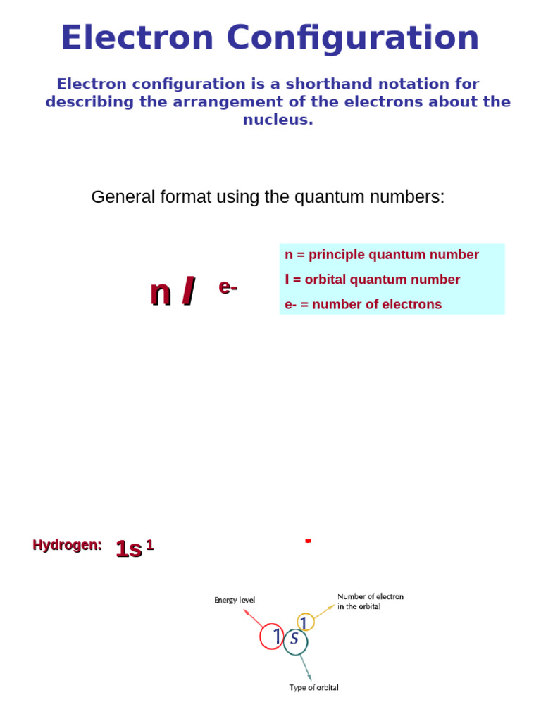 G.C.Electron Configurations | PDF