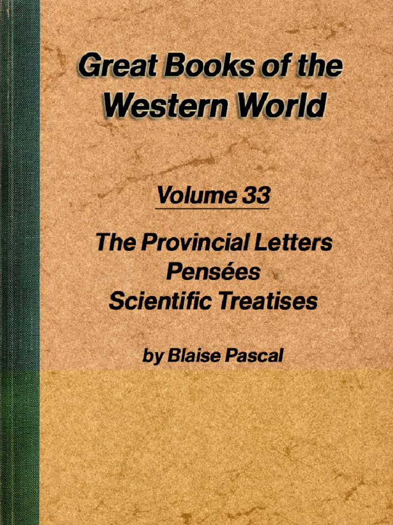 (Great Books of The Western World (33) ) Blaise Pascal - Works by ...
