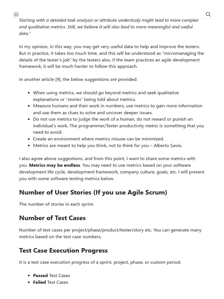 Software Testing Metrics and KPIs | PDF