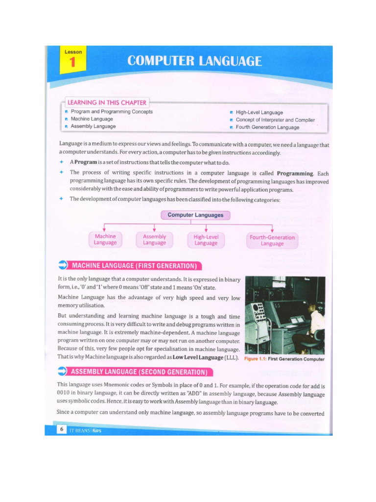 Class VI Computer Lesson 1 | PDF
