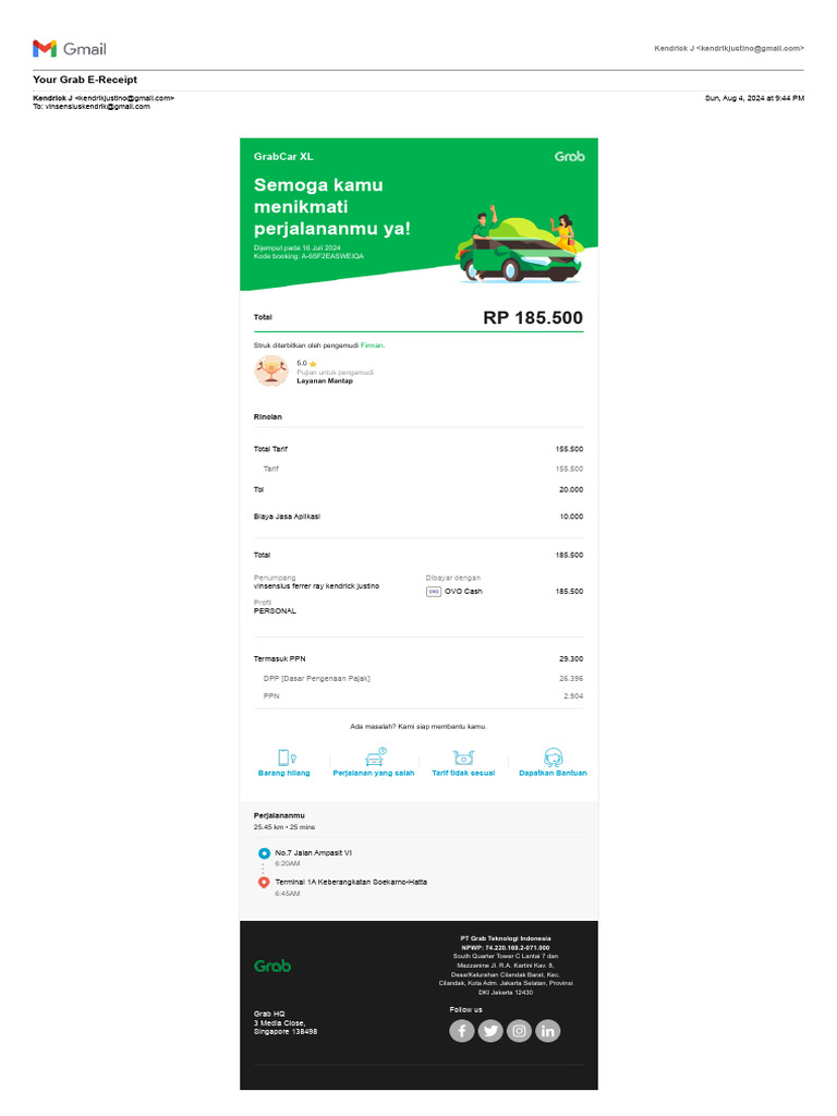 Semoga Kamu Menikmati Perjalananmu Ya!: Grabcar XL | PDF