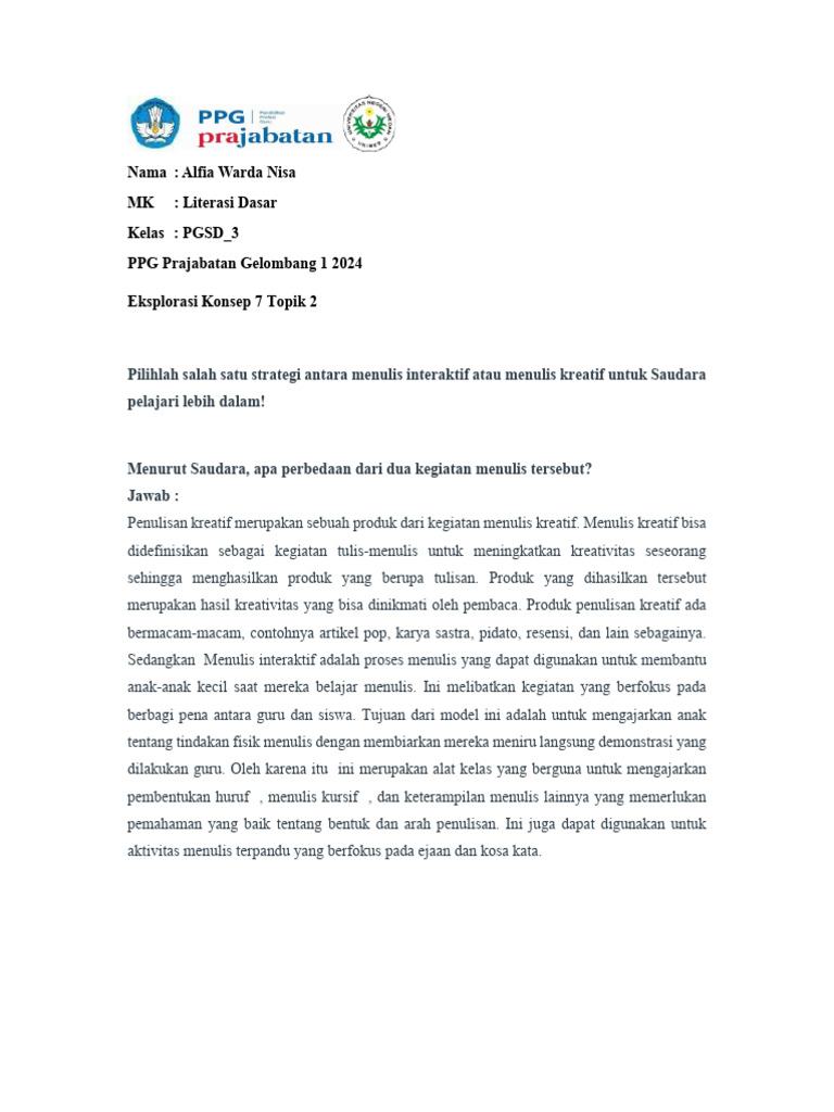 Eksplorasi Konsep 7 Topik 2 | PDF