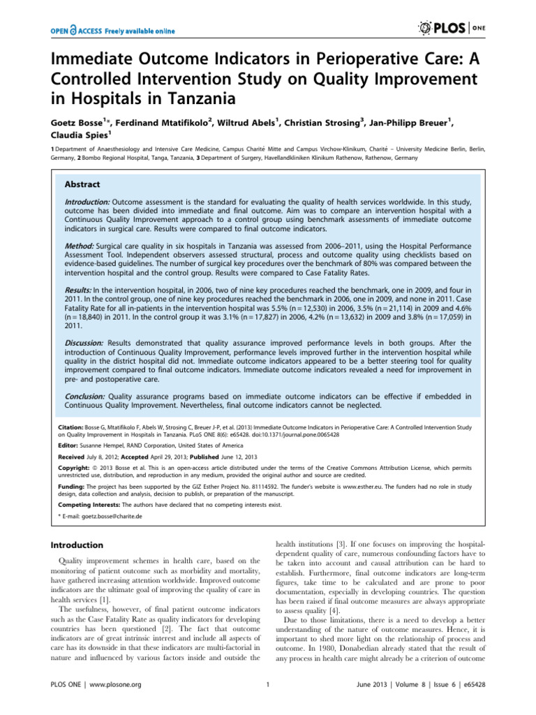 Immediate Outcome Indicators | PDF