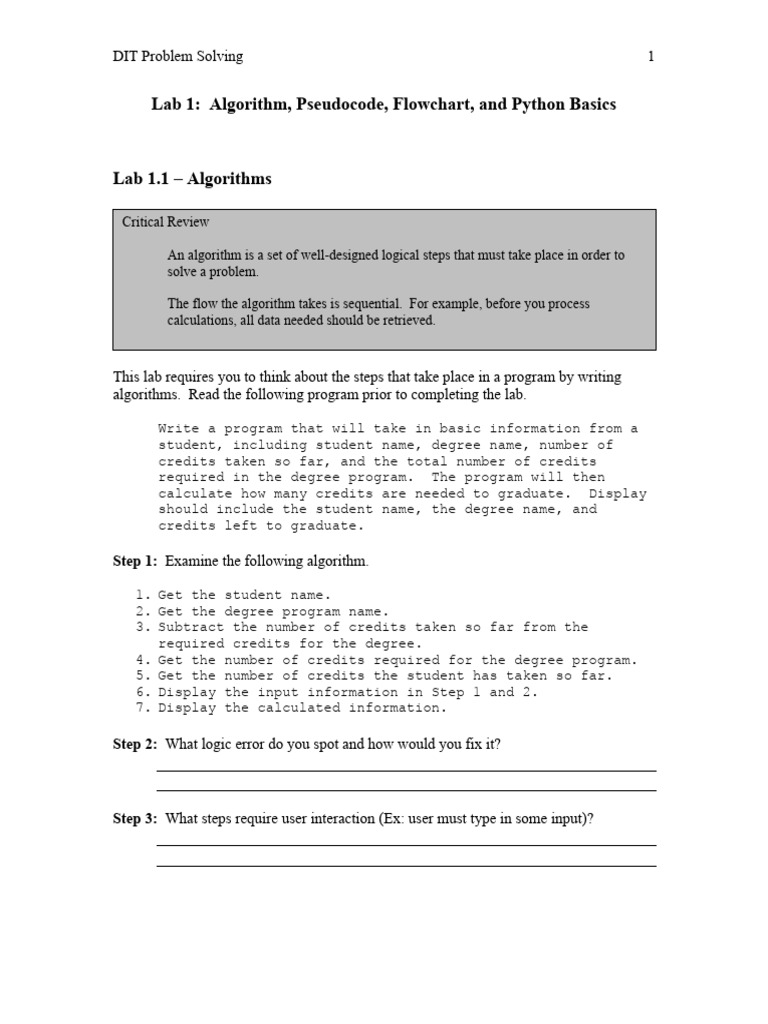 Lab 1 | PDF