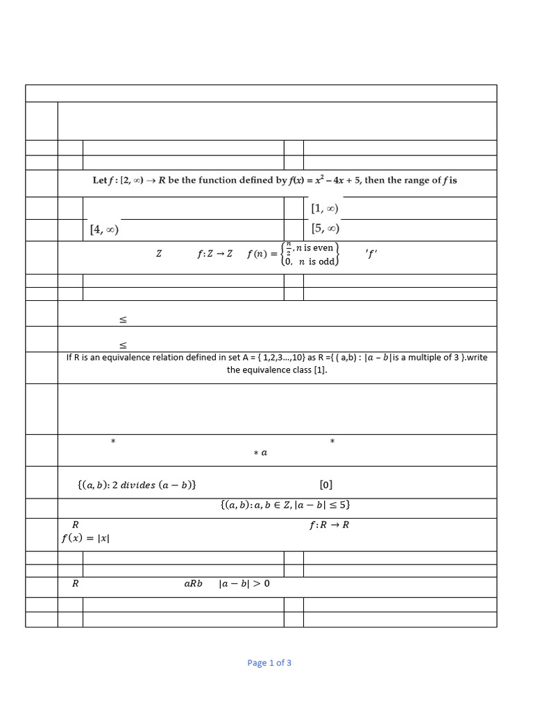 Relation Function Pt1 Revision Pdf 0847