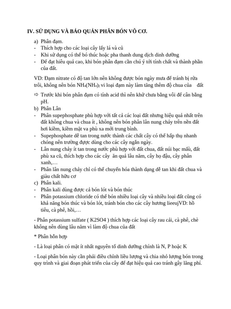Phân Bón | PDF