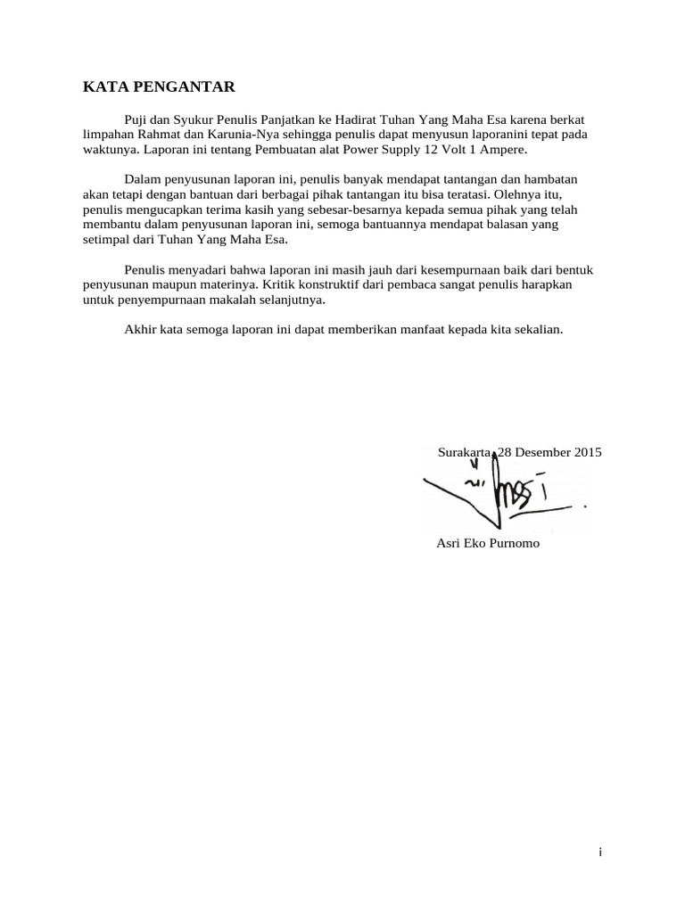 Pembuatan Alat Power Supply | PDF
