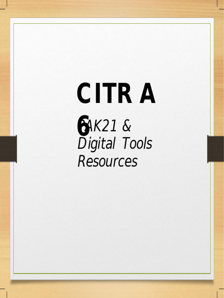 Modul 6 Pak21 &DTR | PDF