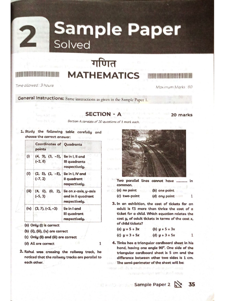 Sample Paper 2 | PDF