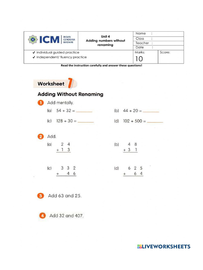 Unit 4 Adding Without Renaming | PDF