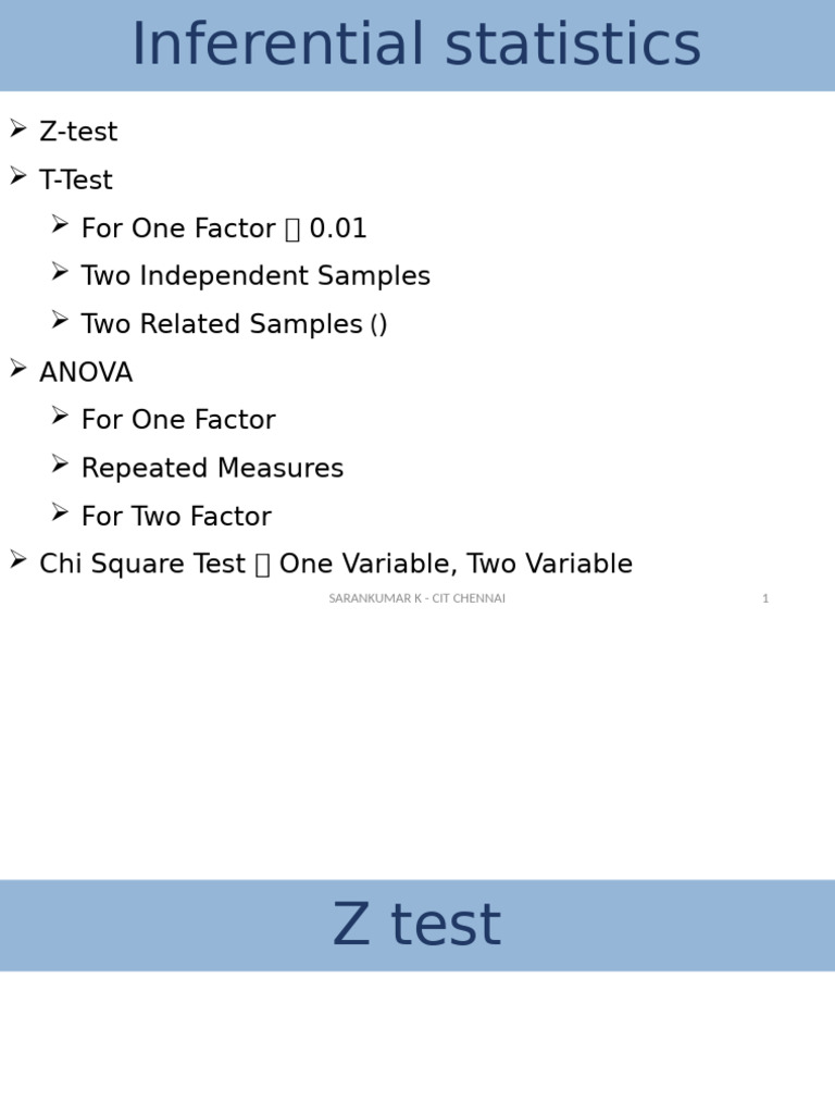 Inferential Statistics | PDF Inferential Statistics | PDF