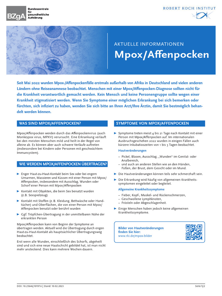 Mpox-Flyer DE | PDF