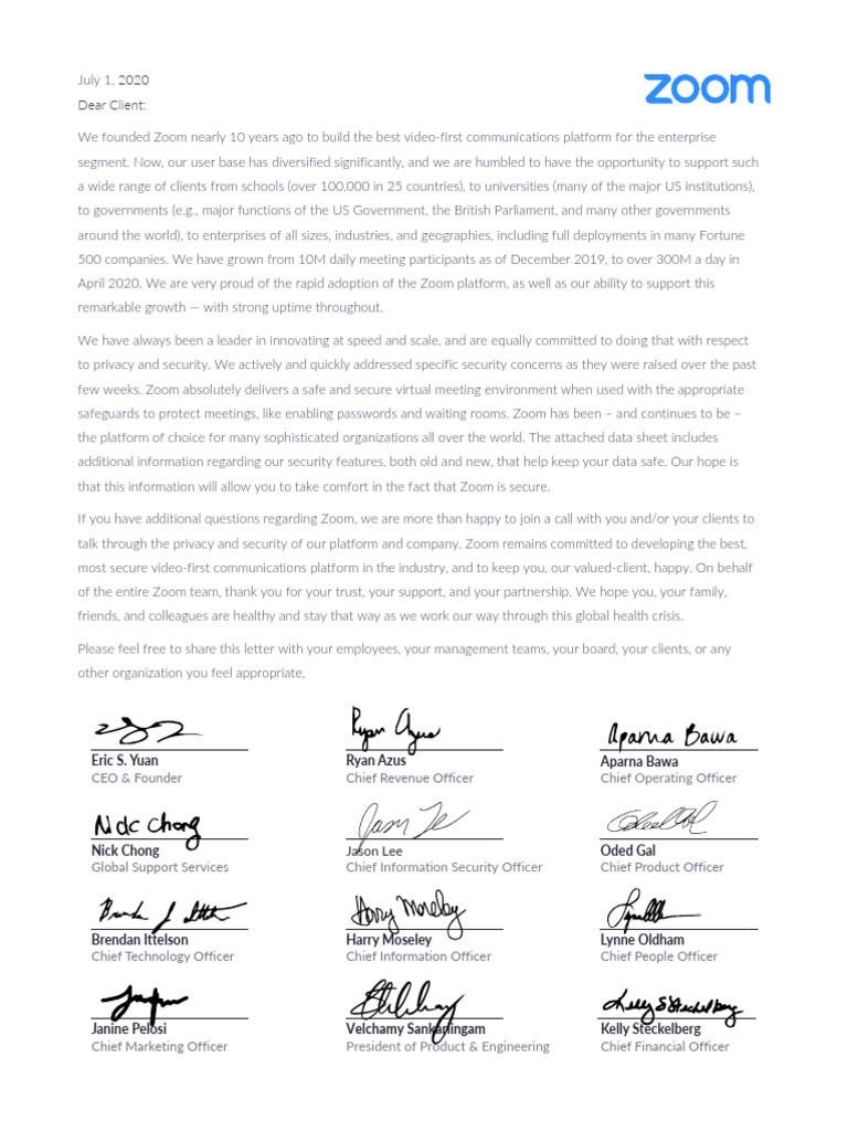 Exec-Letter | PDF