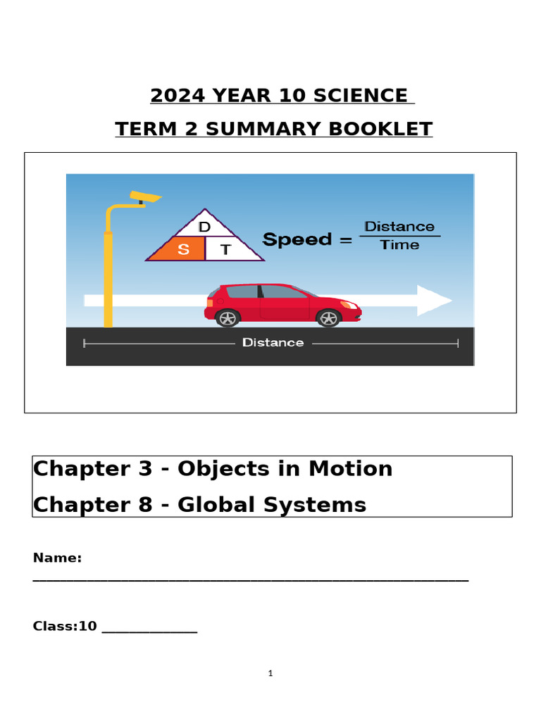 ANSWERS Term 2 Summary Booklet 2024 | PDF