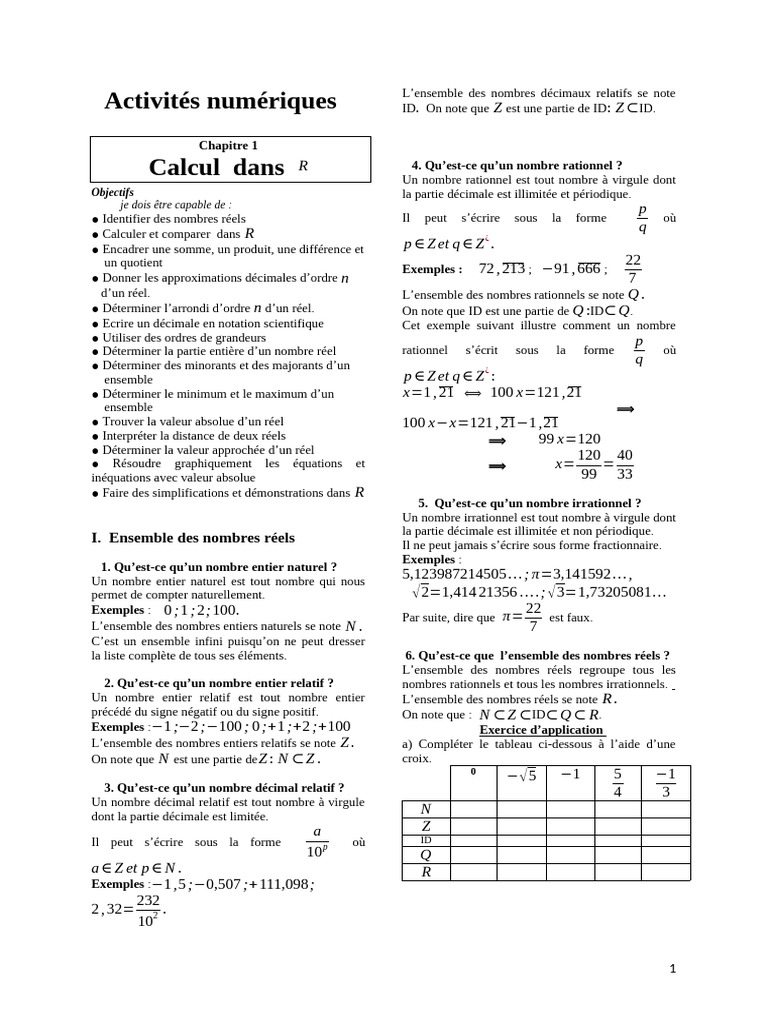COURS DE MATHEMATIQUES 2CD (Enregistré automatiquement) | PDF