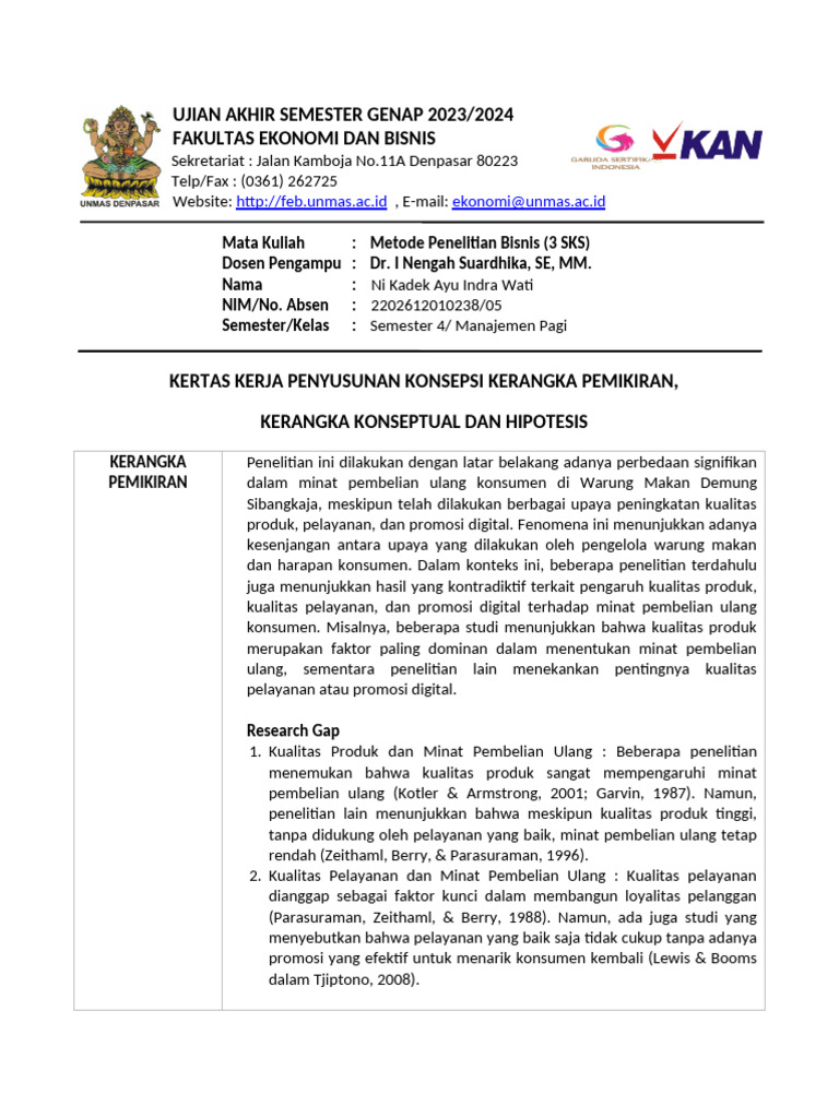 Kertas Kerja MPB-03 | PDF