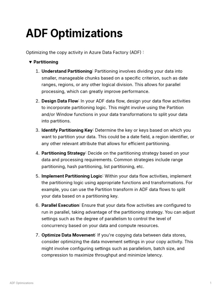 ADF OPtimization | PDF