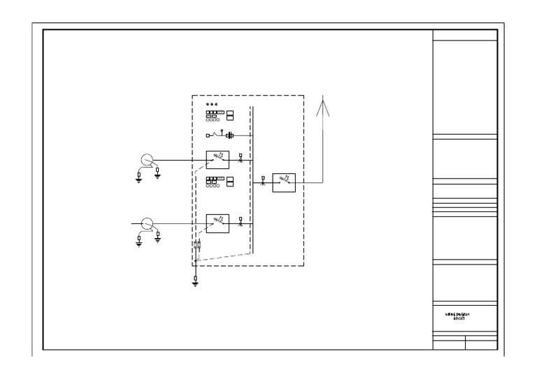 Single Line Diagram Genset | PDF