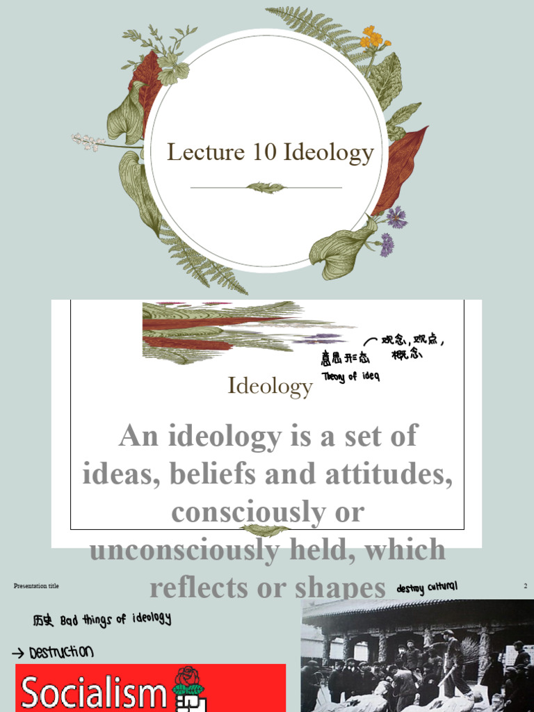 Lecture 10 Ideology | PDF