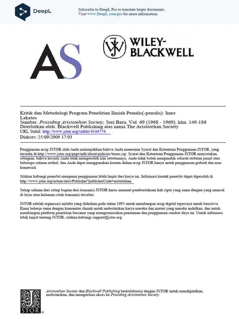 Week05 - Xtra - Lakatos Id | PDF