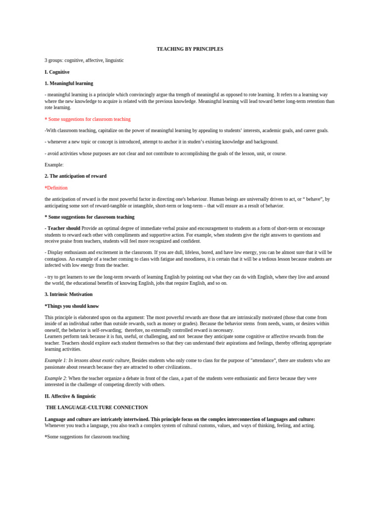 Teaching by Principles | PDF | Second Language | Learning