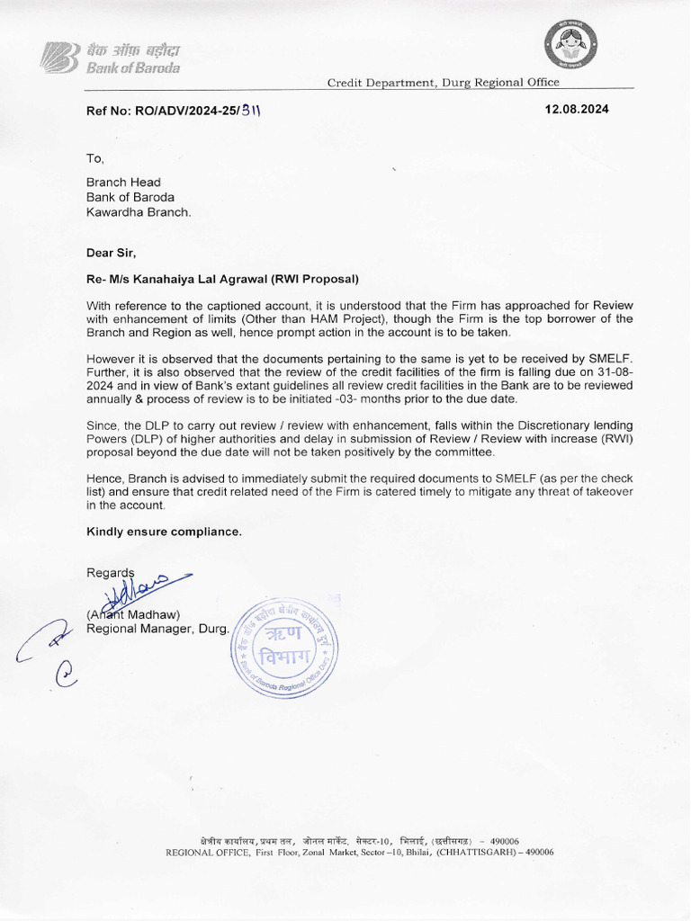 Ms Kanhaiya Lal Agrawal (RWI) | PDF