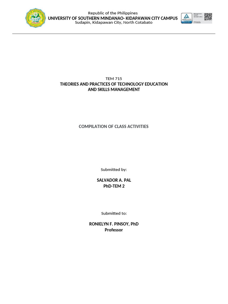 Pal-Class Activities | PDF